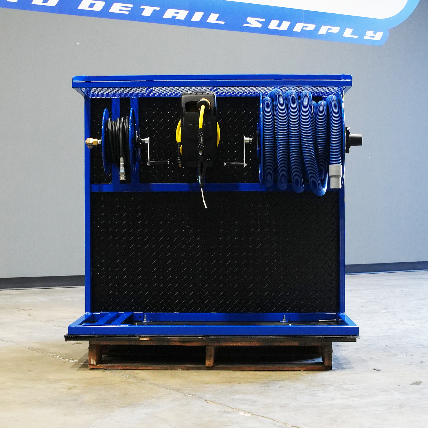 H2O Detail Skid w/ Reels (Blue/Blk) – H2O AUTO DETAIL SUPPLY
